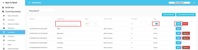 Retail | Adding Inventory Rooms